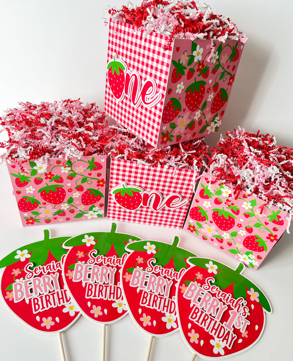 Berry Sweet Strawberry themed Centerpieces – Dae2Dae Events
