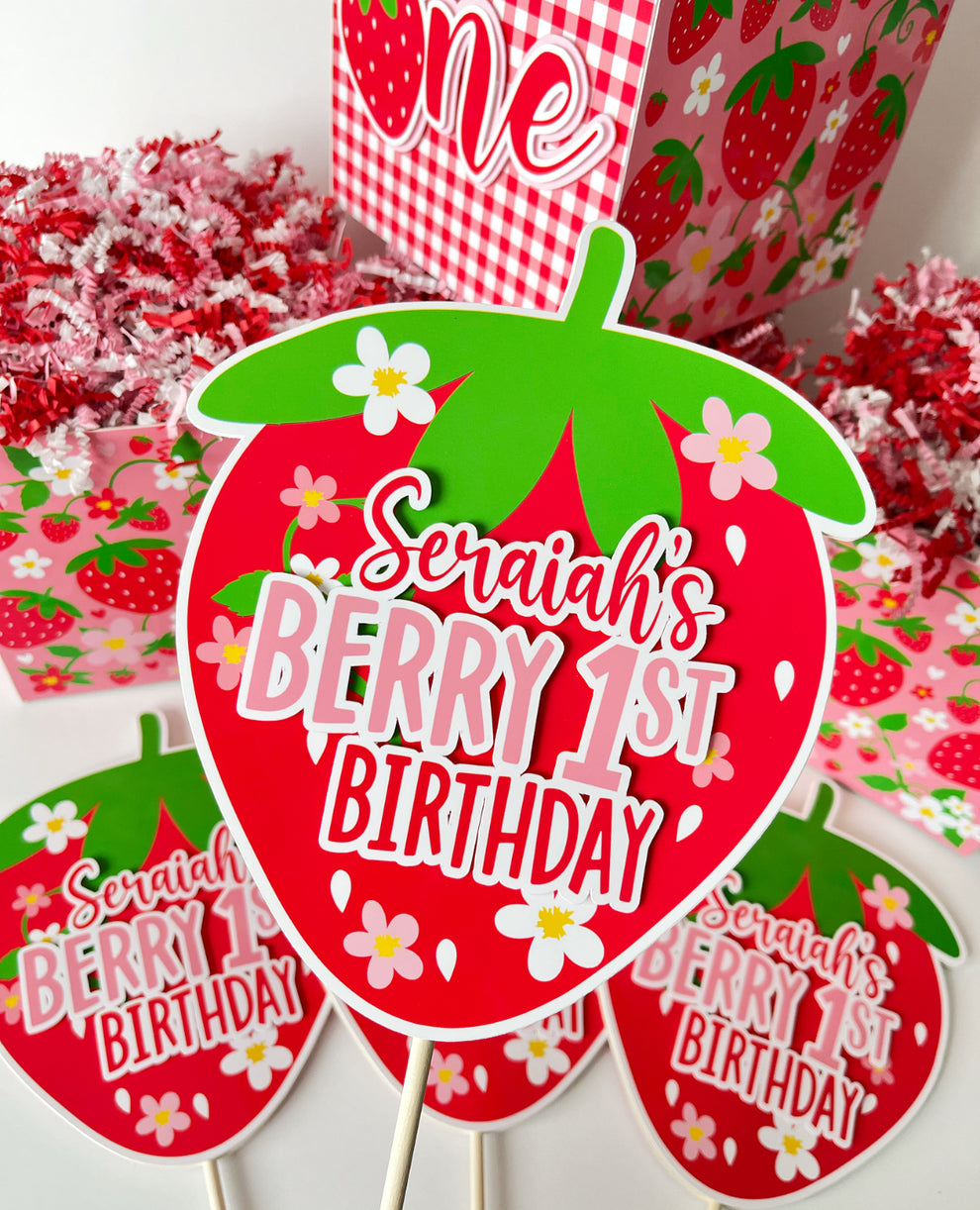 Berry Sweet Strawberry themed Centerpieces – Dae2Dae Events