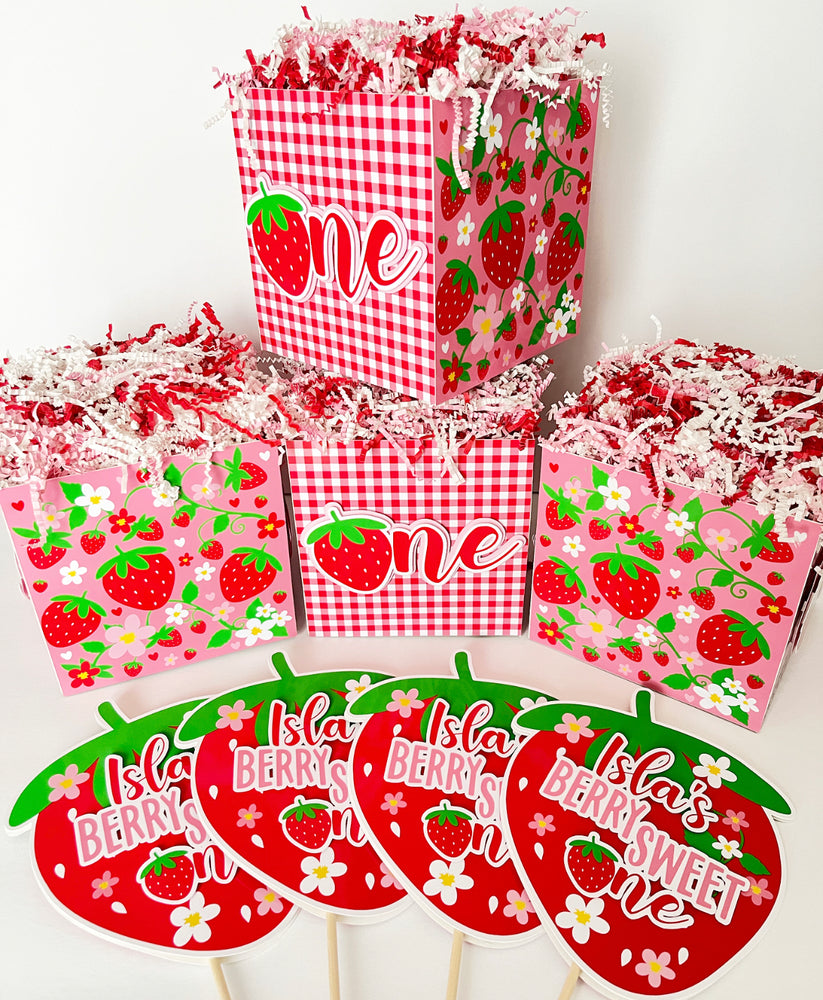 Berry Sweet Strawberry themed Centerpieces – Dae2Dae Events