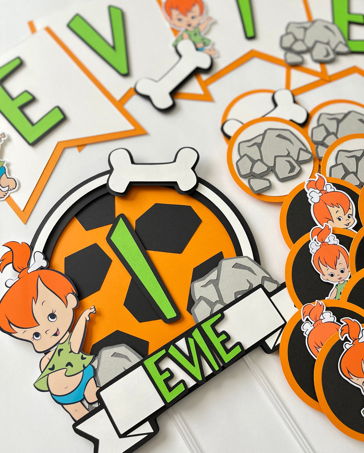 Pebbles themed Party Decorations – Dae2Dae Events